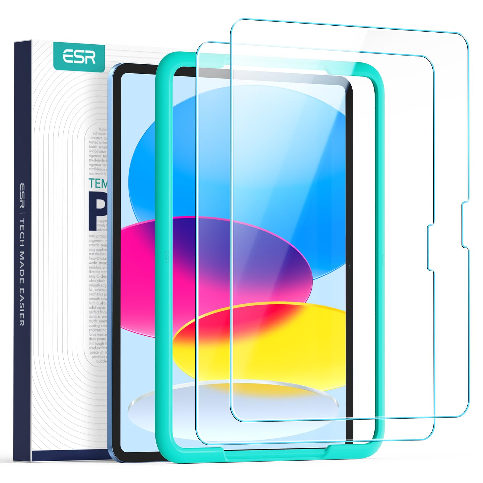 ・【互換性】：iPad 11インチ(A16) 2025、iPad第10世代 2022専用です。モデル：A3354、A3355、A2696、A2757。他のiPadモデルと互換性がありません。・【気泡のない貼付け】：位置合わせフレームとクリー...