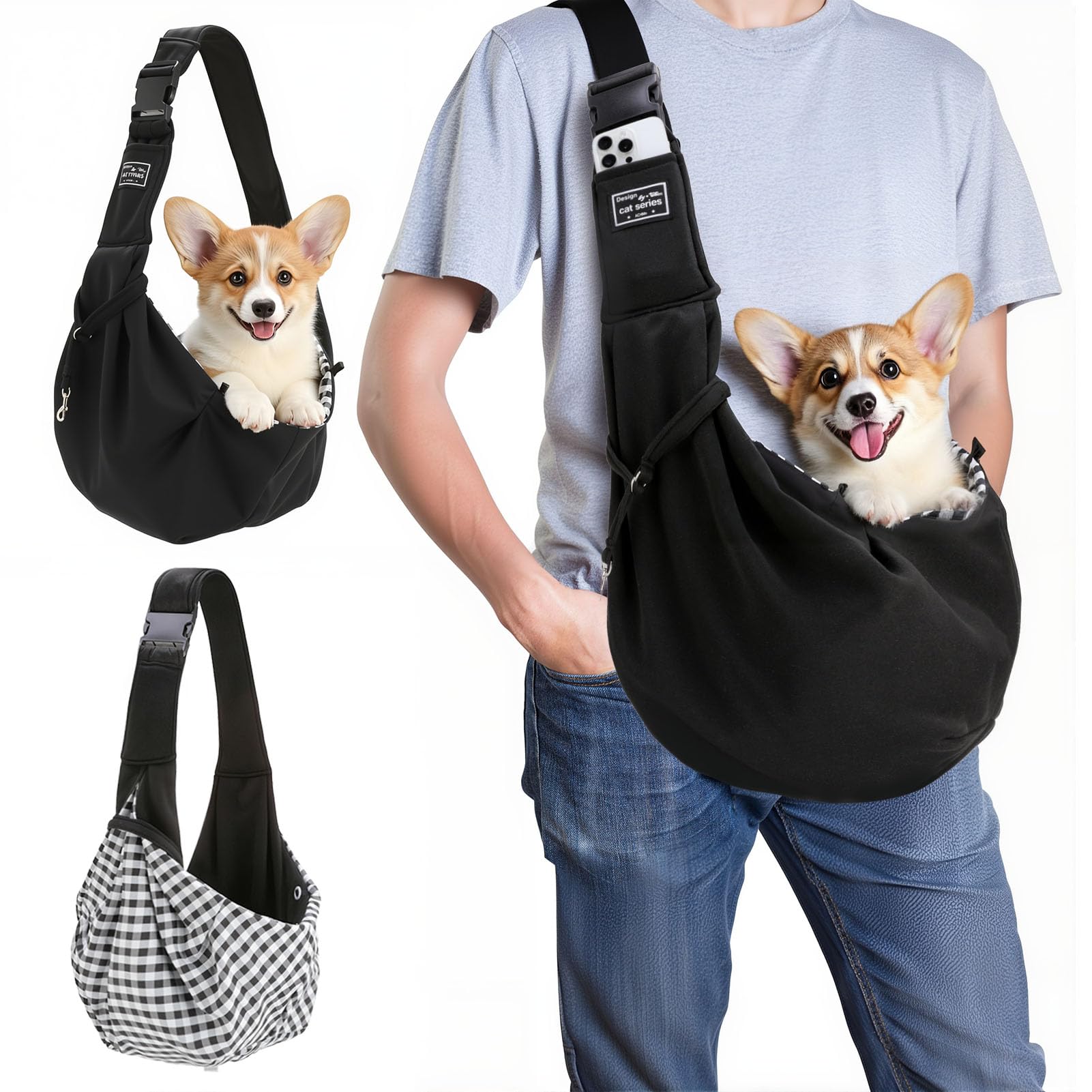 ・【快適】バッグは丈夫な素材で作られて、破損や変形しにくく、ペットの体重をしっかりと支えます。幅広のショルダーストラップとショルダーパッドが、長時間の抱っこでも肩への負担を軽減します。長時間抱っこしてもいいです・【調節可能なバックル】ショル...