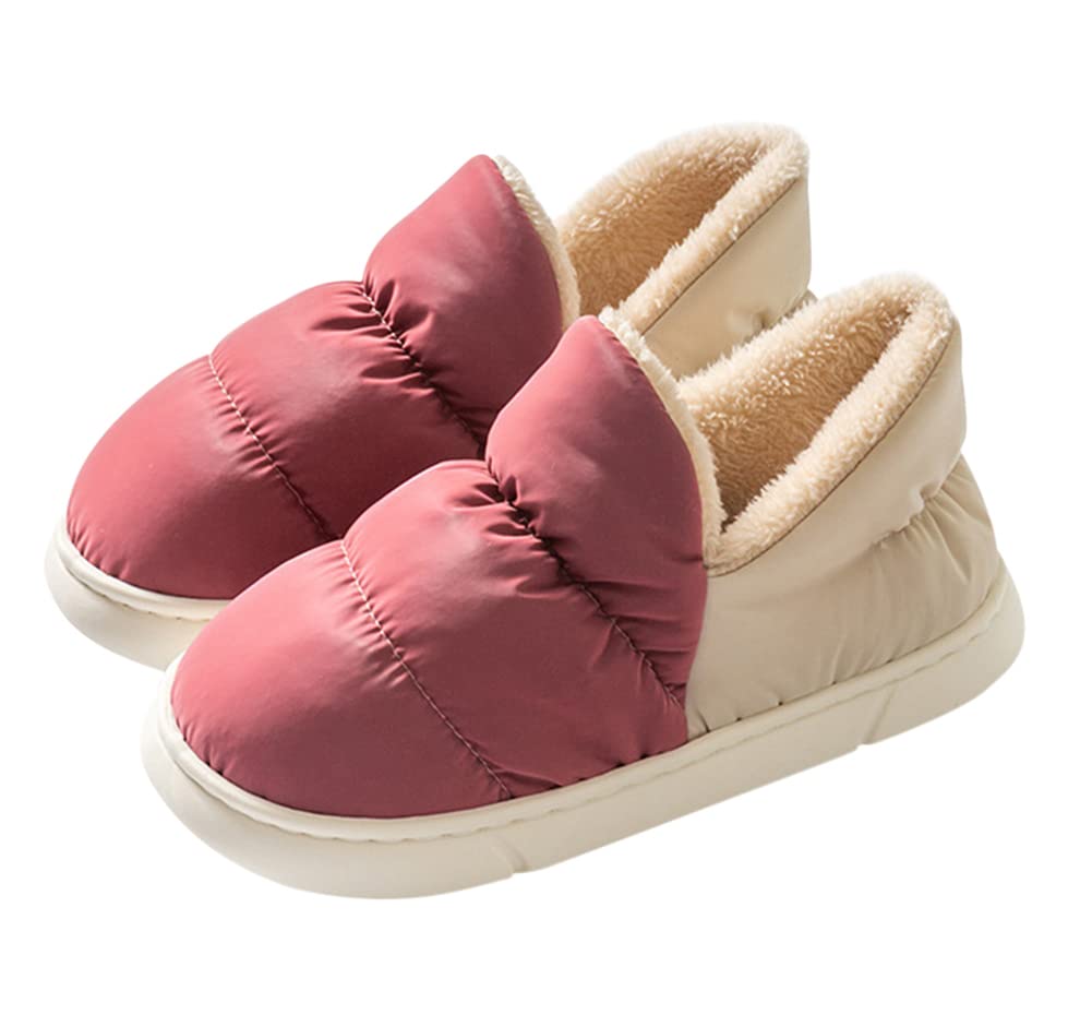 ・【冬用スリッパ 防水】撥水素材が使われて、生活防水レベルでに達した。キッチンまたバスルームでも靴を濡れることを心配しませんが.・【ルームシューズ 暖かい】内側は全面ふわふわファーなので、素足でも履けて触り心地も気持ちいい.・【防滑・柔らか...