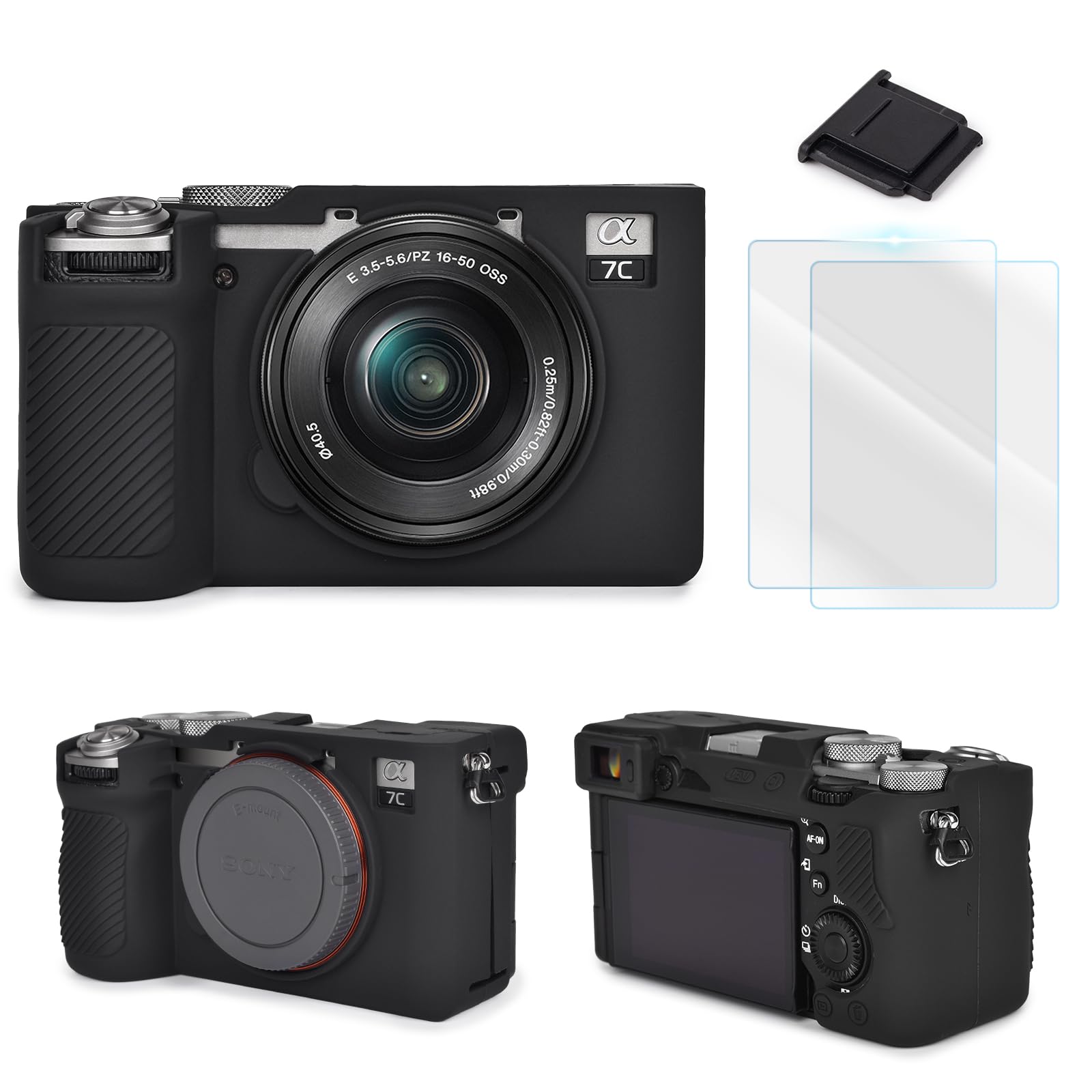 ・【互換性】ソニー Sony α7CII/ILCE-7CM2/A7CM2とのと互換性があります。・【防振】シリコン素材で、優れた耐衝撃性と衝撃吸収性能を誇り、万が一カメラを落としても一部の衝撃を吸収し、カメラの保護に役立ちます。・【滑り止め...