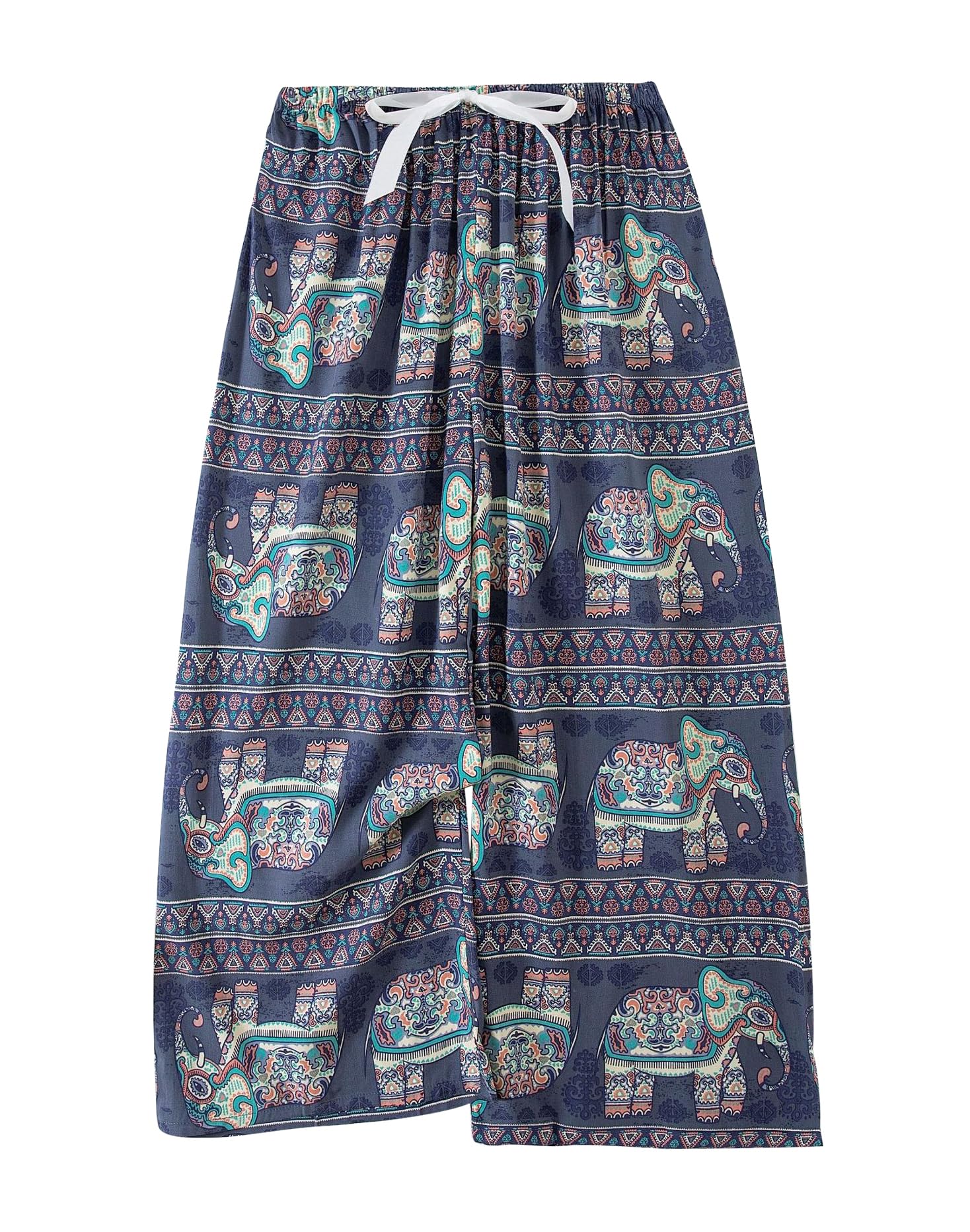 ・さらっとした涼しげなレーヨン生地は、夏から初秋にかけてぴったり。・ゴム+紐調整のウエスト、お腹周りの窮屈感を軽減したデザイン。・ゆったりとした履き心地のワイドレッグ クロップド パンツは、脚の欠陥を完全にカバーします。 しバランスのいいス...