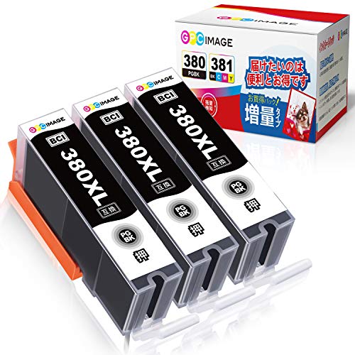 ・★【製品仕様】キャノン対応 Canon用 BCI-380XL PGBK 互換インクカートリッジ、合計3本の増量セットです。・★【対応機種】当社のBCI-380 PGBK 3本セット 互換インクはPIXUS TS8130、TS8230、TS...