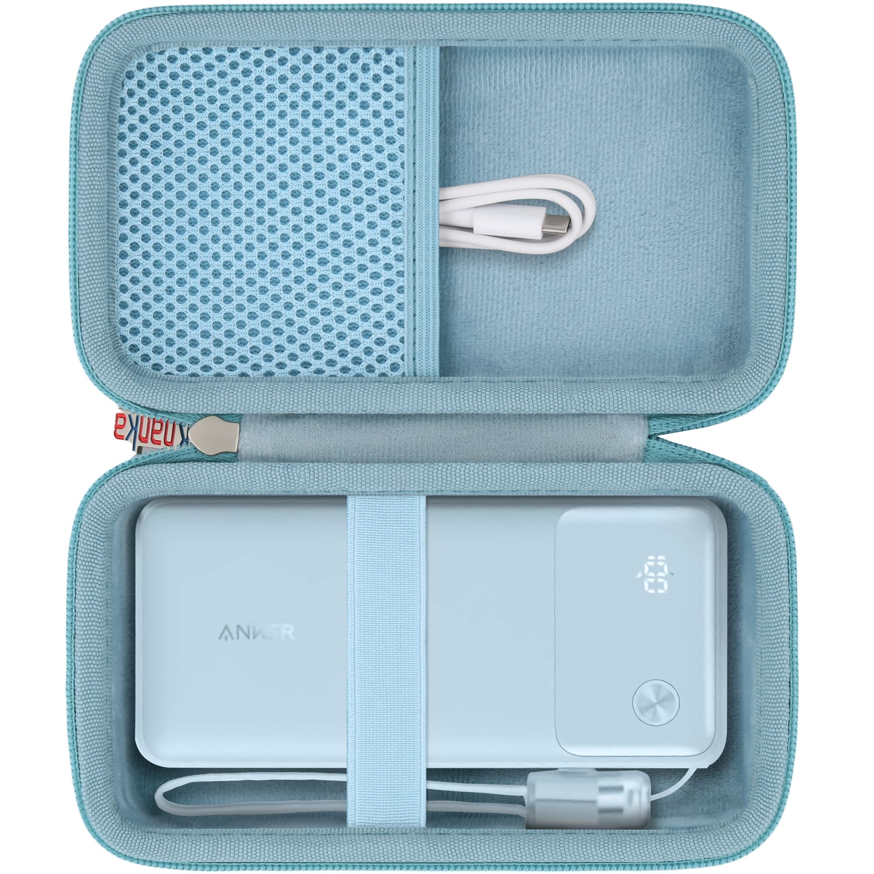 ・【完璧にフィット】Khanka 収納ケースは、Anker Power Bank (20000mAh, 30W)モバイルバッテリーのために特別に設計されており、Anker Power Bank (20000mAh, 30W)モバイルバッテリ...