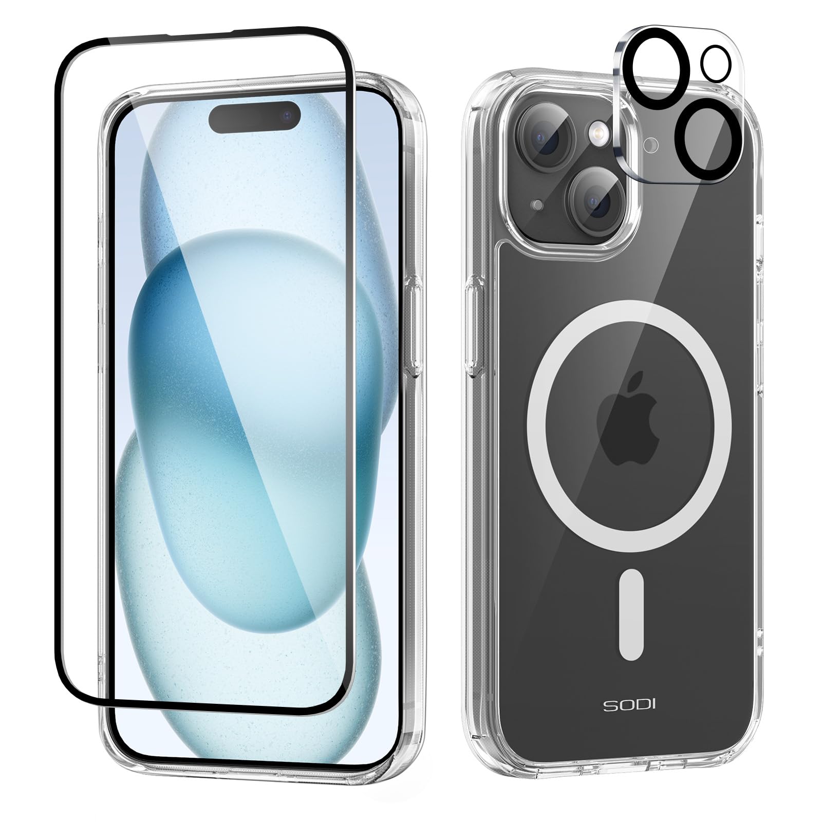 ・・【対応機種】iPhone15専用（6.1インチ）。・・【瞬間吸着・強力な磁力吸着】磁気ケースには超強力な磁力を持つN52マグネットが搭載されています、MagSafe充電器に近づけるとすぐに吸着します。落ちる心配はありません。磁気車載ホル...