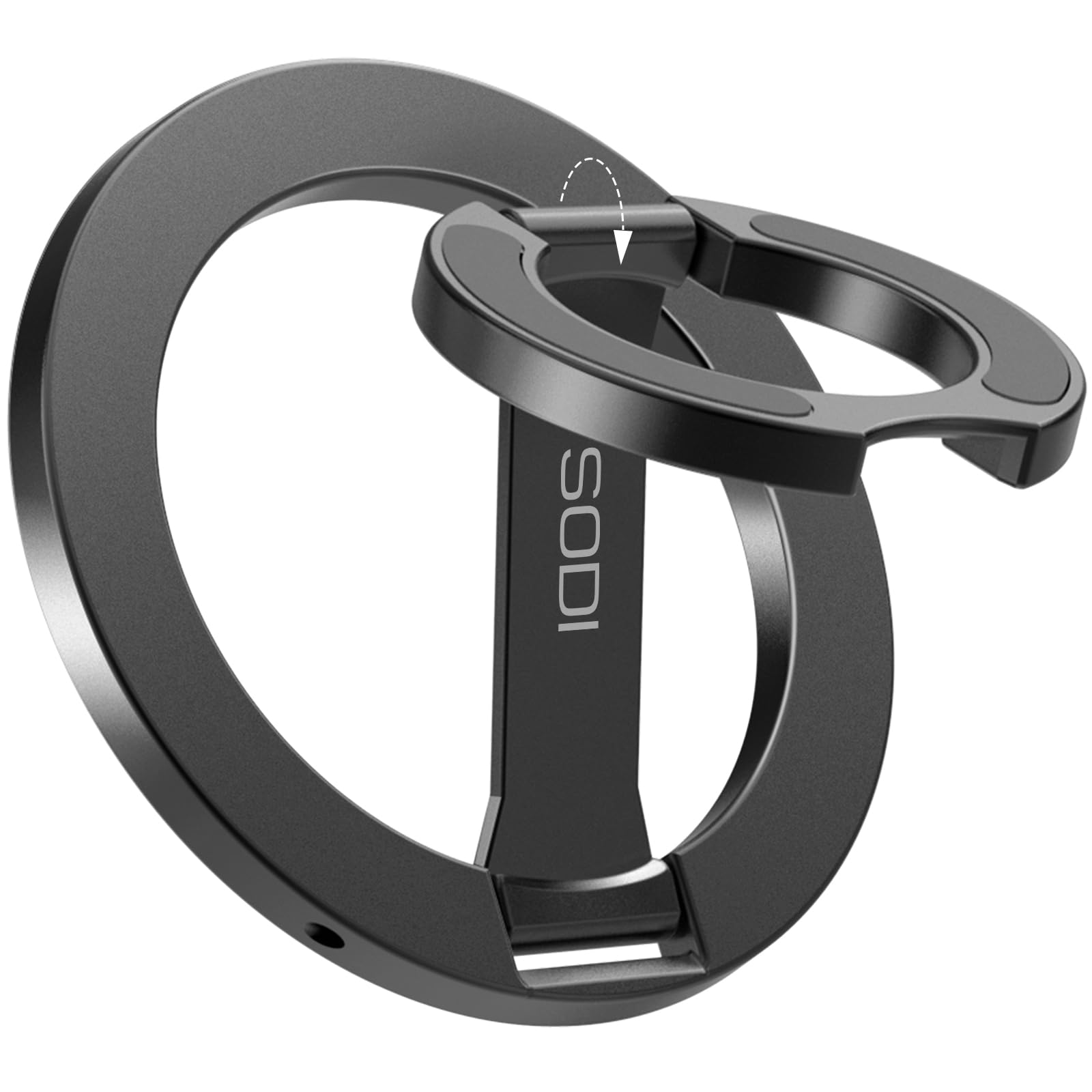 ・「二重リング・両面マグネット式」本製品は大小ダブルリングの磁気吸着デザインを採用しており、大リングも小リングも超強力磁石を搭載しているため、磁気物（冷蔵庫、ジム設備、作業台）に近づけるだけで瞬時に吸着します。小リングは350度回転可能、中...