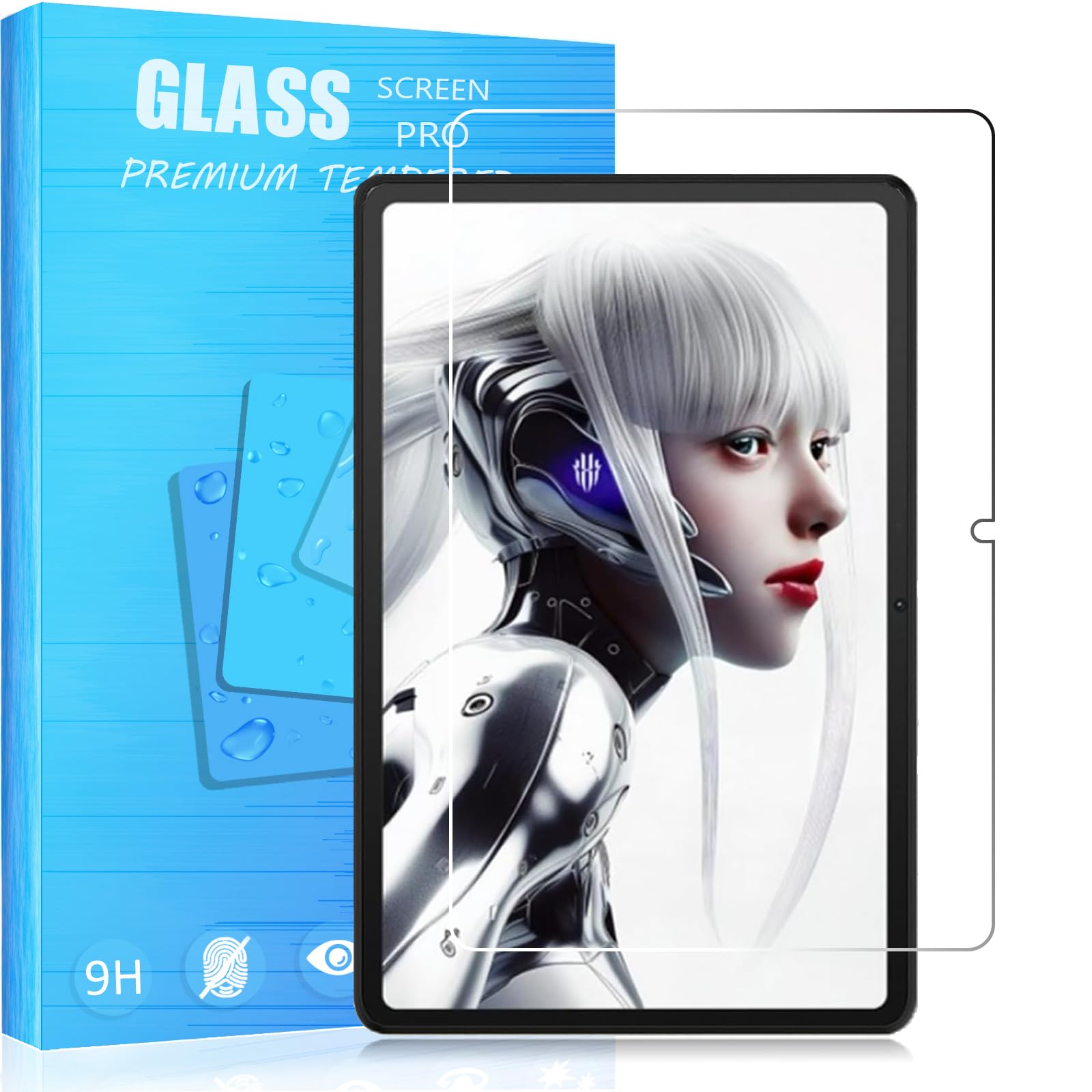 ・対応機種：FOR REDMAGIC Nova 10.9インチ 用の液晶保護フィルム・【高感度タッチ】 優れたウィンドウディスプレイを持ち、なめらかな指滑りを実現するリアルガラスを採用、好感度で快適操作。・【徹底保護】 9H硬度の全面フルカ...