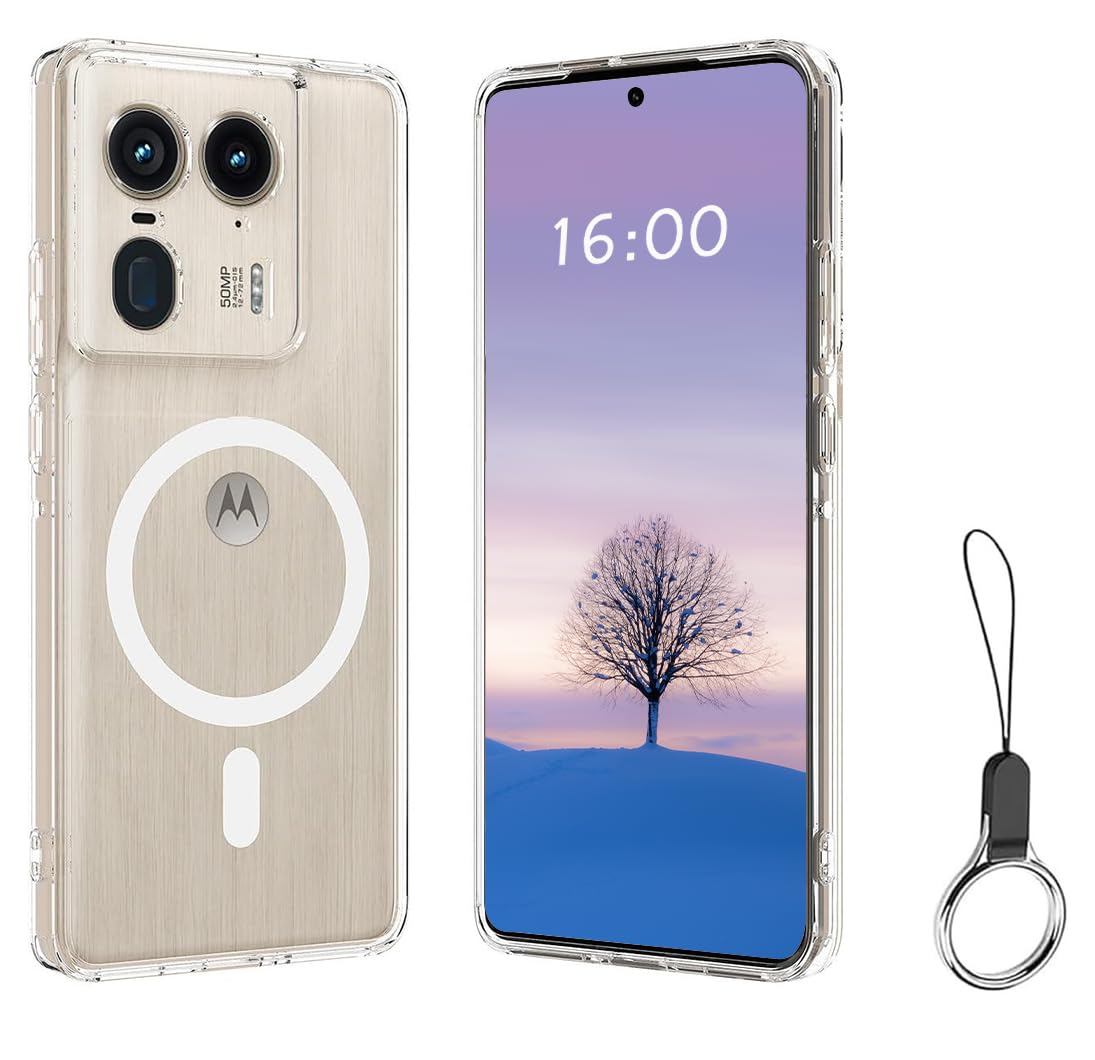 ・★【互換性】Moto Edge 50 Pro/50S Pro 用に特別に設計されています。38個のマグネットを内蔵し、すべてのMagsafeアクセサリーに対応できるマット感ケースです・★【水晶のような透明感・黄ばみ無し】透き通って高い透明...