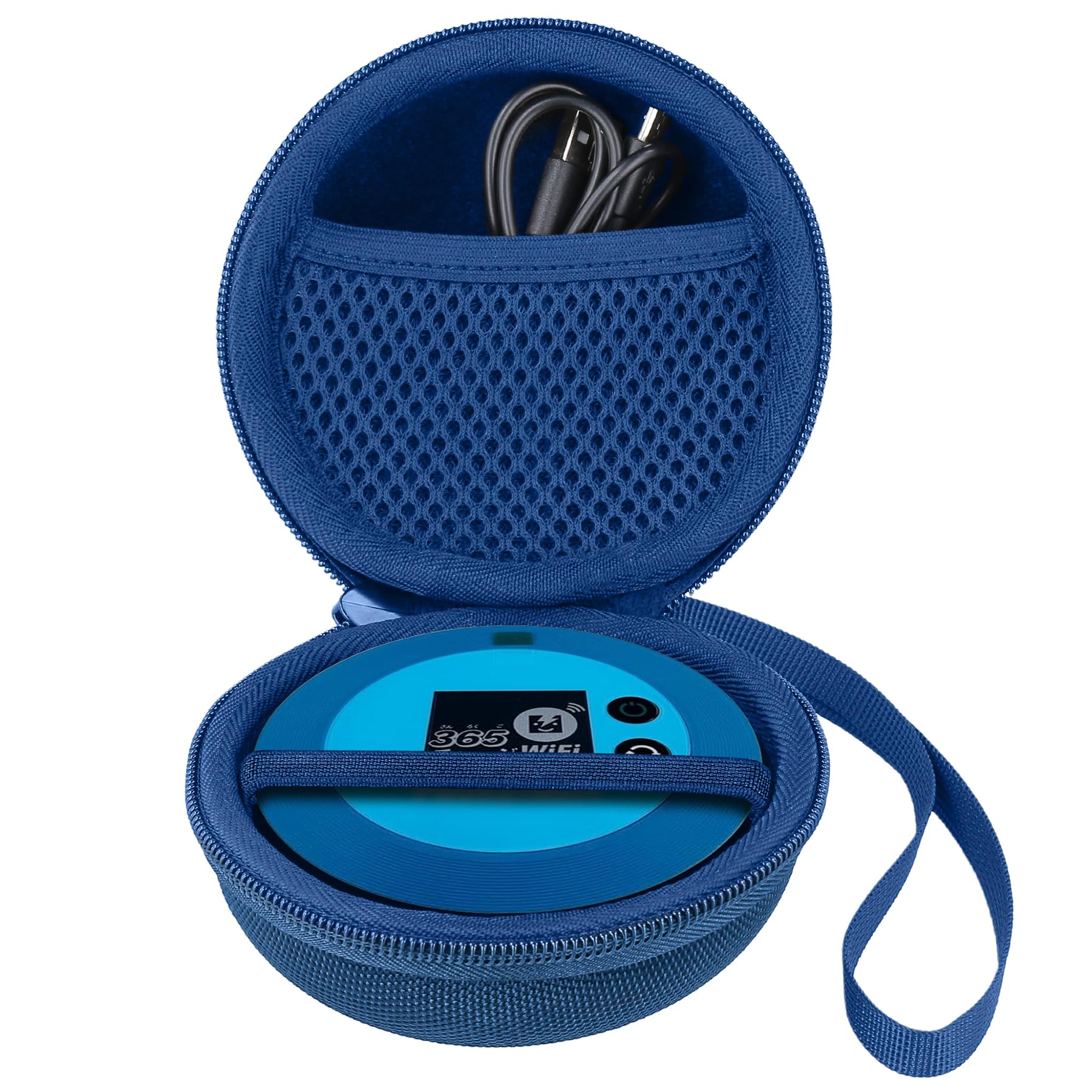 ・【完璧にフィット】Khanka 収納ケースは、ポケットWiFi 【365チャージWiFi】100GB/60GB/30GB/20GBのために特別に設計されており、Macaroon SEモバイルルーターだけではなく、アクセサリなどをまとめて収...