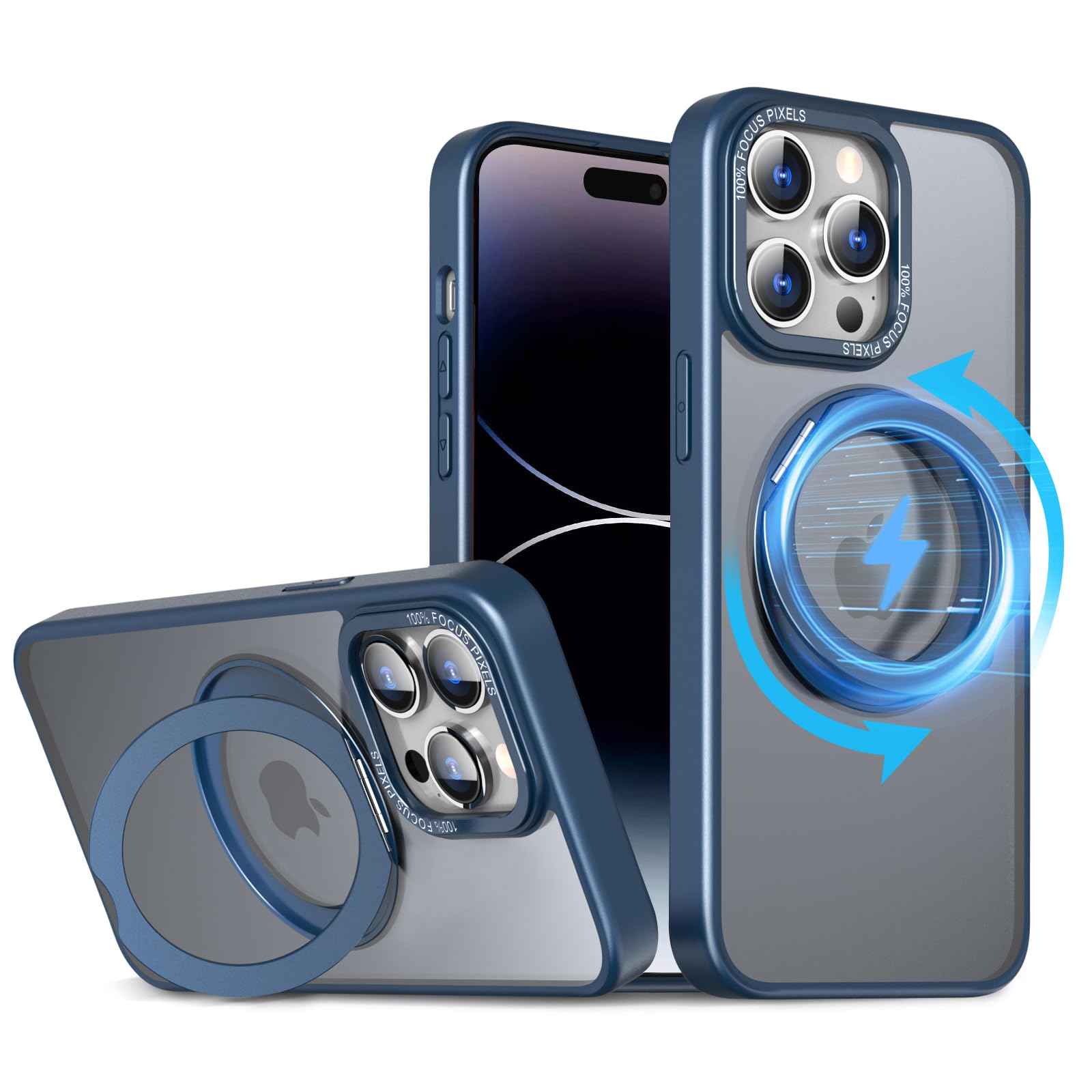 ・【Magsafe対応・多機能】iphone14pro専用ケース（三眼カメラ、6.1インチ）。ワイヤレス充電やモバイルバッテリーなど全てのMagSafe用アクセサリーにもばっちり対応しています。こちらのiphone 14pro用ケースを使用...