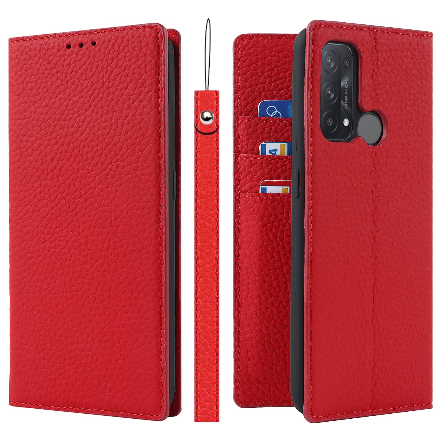 ・【対応機種】OPPO Reno 5A 6.5インチ： カメラ穴等すべて機種に合わせてお作りします！ ご注文を確定前に、必ず再度お手持ちの機種と選択した機種をご確認ください。・【本革カバー・全面保護】表層には高品質の本革で作られた OPPO...