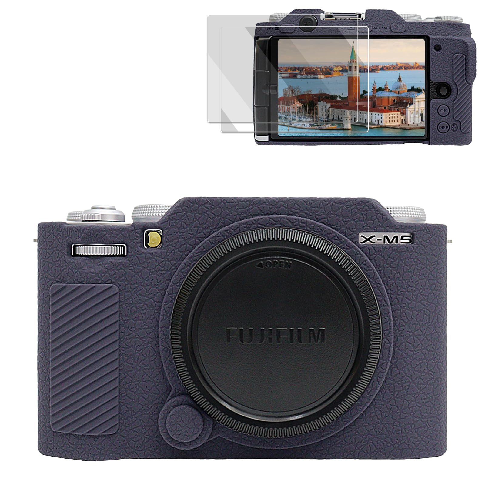 ・(1)カスタムデザイン - 富士フイルムXM5/X-M5デジタルカメラにぴったりフィットし、デザインモデルとして本物のカメラを作り、カメラにぴったりフィットし、効果的な保護を提供します。ご注意:パッケージにはシリコンケースとスクリーンプロ...