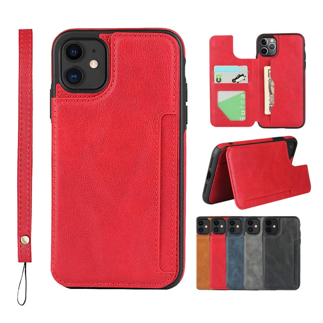 ・【対応機種】iPhone 11Pro Max 手帳型ケース対応専用（ iPhone case （6.5インチ）専用 ）アイフォン 11 Pro Max ケース 財布型 縄掛け レザー + TPU カバー素材背面保護携帯電話ケース。・【財布...