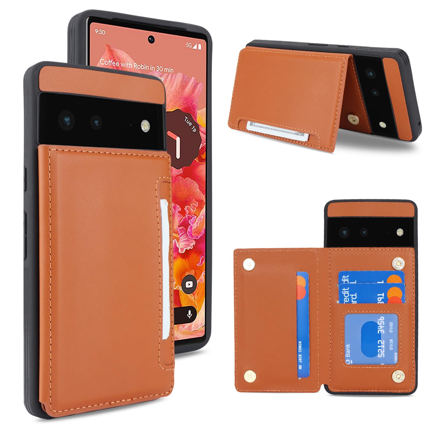 ・【対応機種】Google Pixel 6 6.4インチ： カメラ穴等すべて機種に合わせてお作りします！留め具の邪魔無し、滑り防止の素材を採用され、四角の縁四角の縁、とてもシンプルな感じで、しかも持ち易く、使い勝手がよいのです。ご注文を確定...