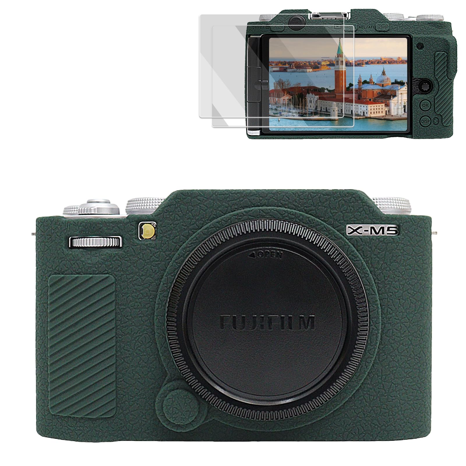 ・(1)カスタムデザイン - 富士フイルムXM5/X-M5デジタルカメラにぴったりフィットし、デザインモデルとして本物のカメラを作り、カメラにぴったりフィットし、効果的な保護を提供します。ご注意:パッケージにはシリコンケースとスクリーンプロ...