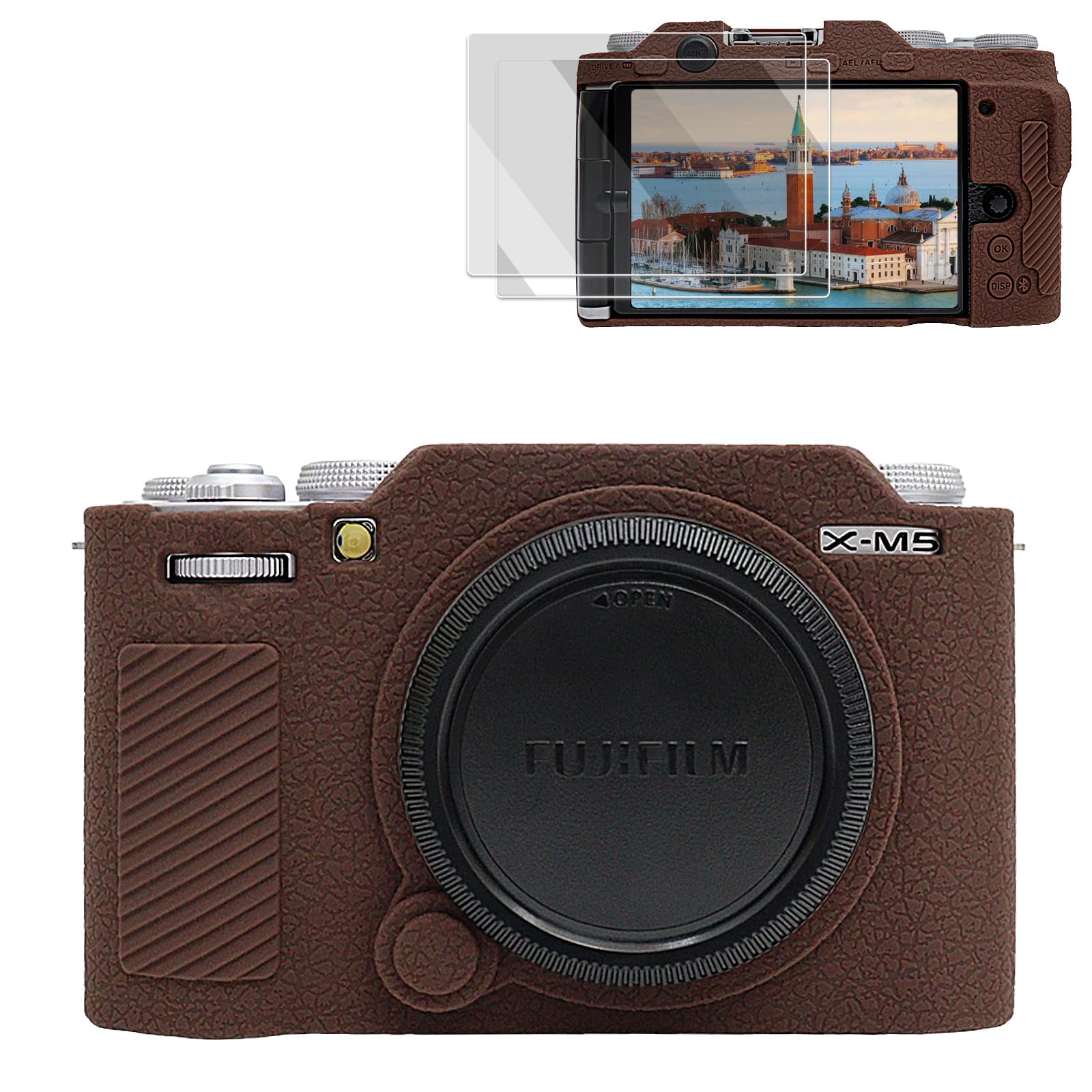 ・(1)カスタムデザイン - 富士フイルムXM5/X-M5デジタルカメラにぴったりフィットし、デザインモデルとして本物のカメラを作り、カメラにぴったりフィットし、効果的な保護を提供します。ご注意:パッケージにはシリコンケースとスクリーンプロ...