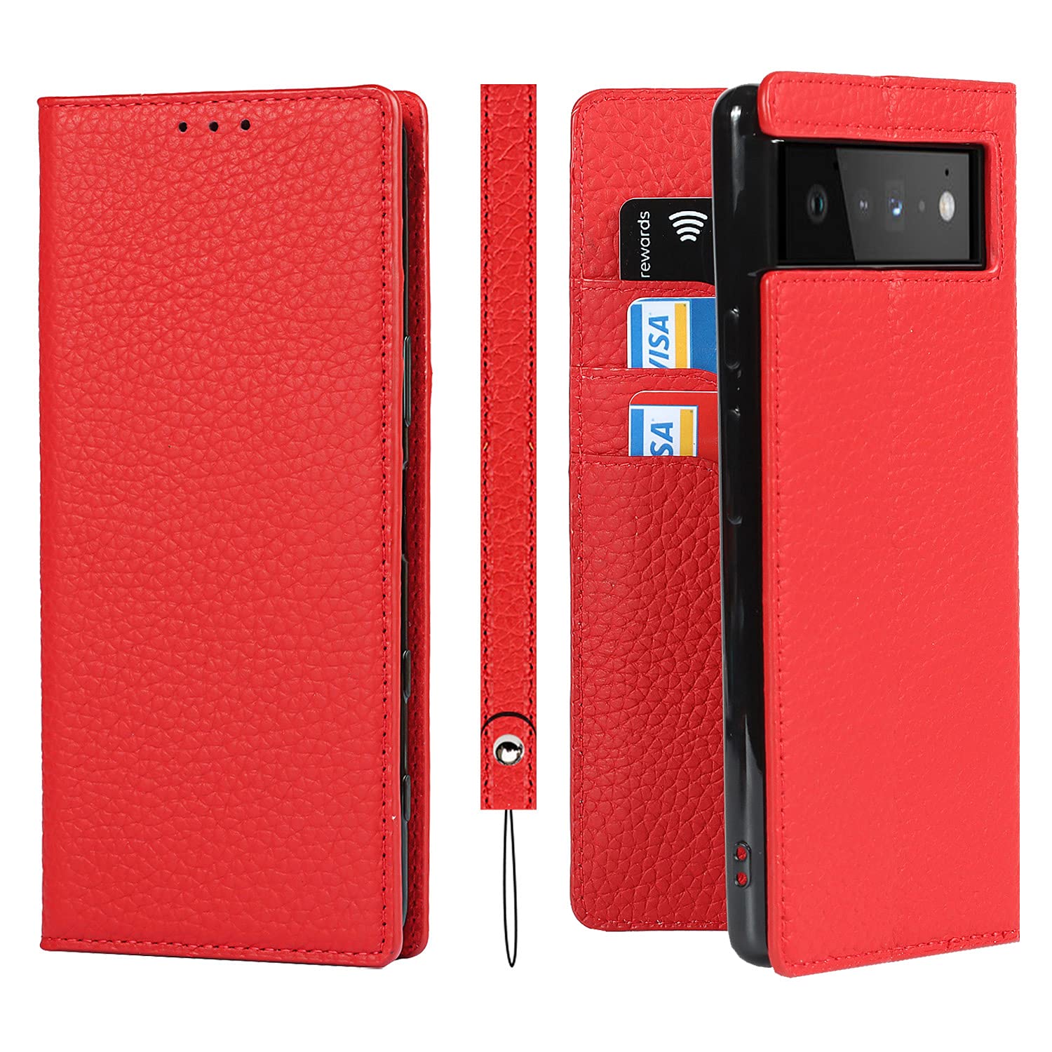 ・【対応機種】Google Pixel 6 6.4インチ： カメラ穴等すべて機種に合わせてお作りします！ ご注文を確定前に、必ず再度お手持ちの機種と選択した機種をご確認ください。・【本革カバー・全面保護】表層には高品質の本革で作 Googl...