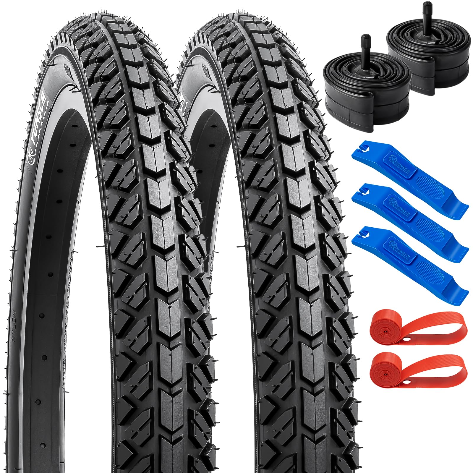 ・・【超耐久性 最新デザイン折りたたみタイヤ】：20x1.95タイヤは良質なゴム材料と高編糸で作られ、グリップ力が強く、耐摩耗性が強い。最新デザイン折りたたみタイヤ,振動の収束が速くなって、地面が滑らかになったような感覚があります。・・【適...