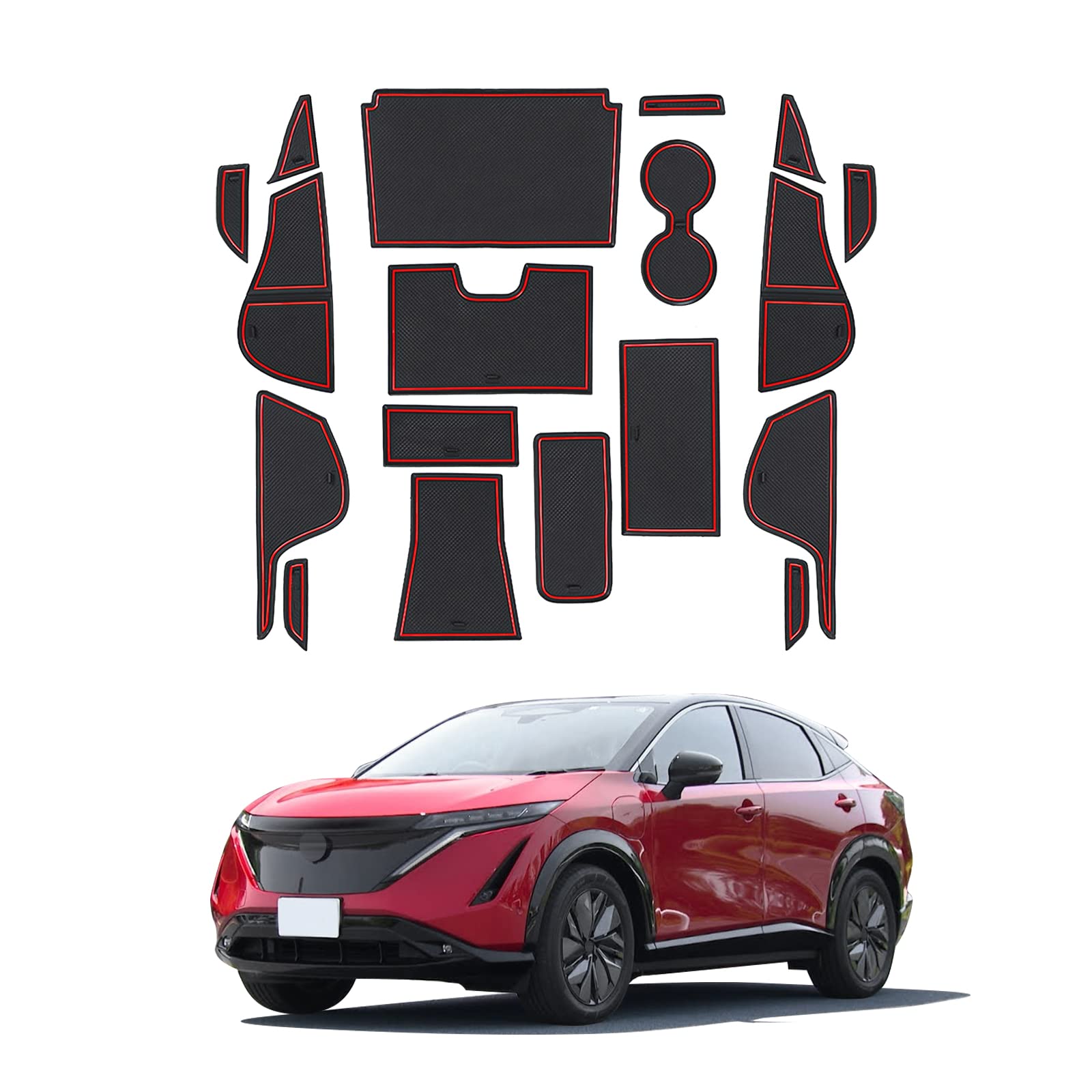 ・【対応車種】：2022年 日産 アリアFE0型 2022年・現行・【物音防止＆滑り止め】:車内で収納振動を防止。車内にはもってこいのアイテムです。車種専用設計でフィット感も良くスマホを置いても滑らず走行中のカタカタ音が無くなります。・【汚...