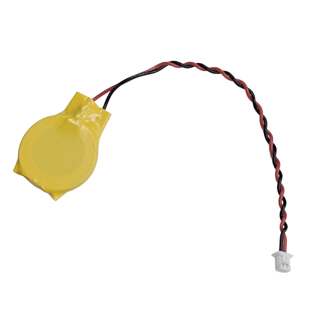 CR2032 CMOS BIOS電池 リード線付き 商品説明 CR2032 3V リチウムコイン電池にリード線を取り付けたバックアップ電池です。 1.25mmピッチの2ピンコネクタ付きで、機器への接続が容易に行えます。 主に電子機器の時計保...