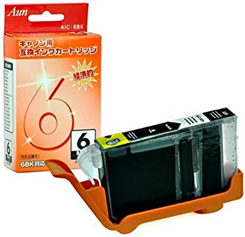 Aun/阿吽キヤノンプリンタ用互換インクカートリッジAIC-6BK (ブラック)商　品　説　明●キヤノン用互換インクカートリッジ色彩豊かな画質を再現した独自特許による交換インク！ 鮮やかな発色・写真プリントに最適！ 高品質・高画質・安心プリ...