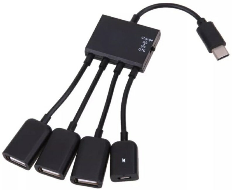 Type-C接続 OTGハブケーブル 商　品　説　明 充電と、データ通信やUSB機器が使える！！ ポートが限られたスマホやタブレットでマウス、キーボード、USBメモリを利用可能。 【充電⇔OTG切り替えスイッチ付き】 Charge⇔OTGの...