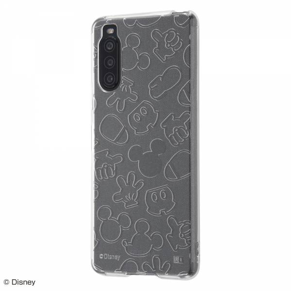 ミッキーマウスのアイコンが散りばめられた可愛いラメ入りケース。高い透明感で抜群の一体感を実現。衝撃をやわらげる柔らか素材。四つ角エアクッション付き。デザインを損ねない側面のストラップホール。※お使いのモニターの発色具合によって、実際のものと...