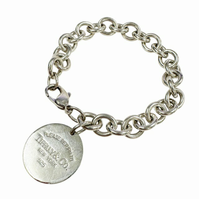【中古】ティファニー TIFFANY & CO. リターントゥティファニー ラウンド タグ ブレスレット 925 シルバー ブランド古着ベクトル 中古☆AA★▲260327 メンズブランドティファニー TIFFANY & CO.実寸サイズ幅...