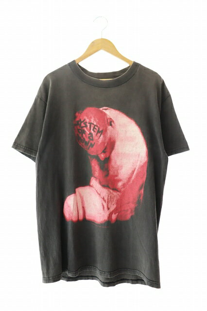 【中古】ヴィンテージ VINTAGE 90s 1998 SYSTEM OF A DOWN システムオブアダウン Daron Malakian HEAD BAND LOGO TEE TULTEX ダロンマラキアン ヘッドバンド ロゴ Tシャツ...