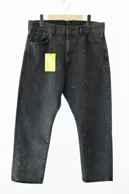 【中古】awasa アワサ 25AW 5-pocket tapered distressed denim テーパード ディストレスト デニム パンツ aws4-pt008 3 黒 ブラック ブランド古着ベクトル 中古■251216 メンズ表...