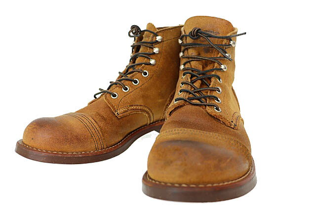 【中古】レッドウィング REDWING 2011年製 羽刺繍タグ IRON RANGER アイアン レンジャー レースアップ ブーツ 8113 27.5 茶ブラウン ブランド古着ベクトル 中古▲260114 メンズブランドレッドウィング R...