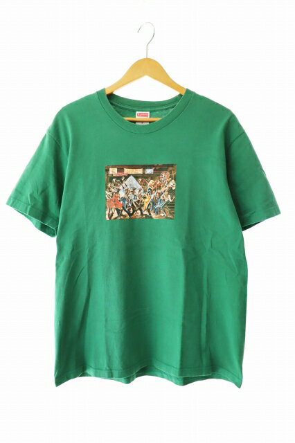 【中古】シュプリーム SUPREME 25SS Ernie Barnes Tee アーニー バーンズ プリント 半袖 Tシャツ M 緑 グリーン ブランド古着ベクトル 中古☆AA★260207 メンズブランドシュプリーム SUPREME表記...