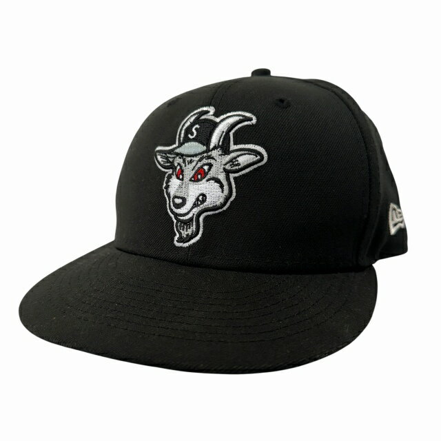 【中古】シュプリーム SUPREME 22SS Goat New Era Cap ゴート ロゴ刺繍 ニューエラ キャップ 帽子 7 1/2 黒 ブラック ブランド古着ベクトル 中古☆AA★▲260224 メンズブランドシュプリーム SUPR...