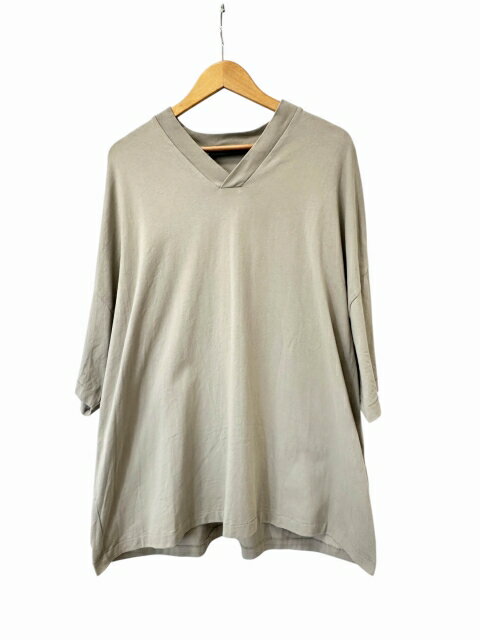 【中古】フィアオブゴッド Fear of God ESSENTIALS エッセンシャルズ Bonded Logo V-neck T-shirt ボンデッド ロゴ V ネック 半袖 Tシャツ L 灰 グレー ブランド古着ベクトル 中古☆AA★...