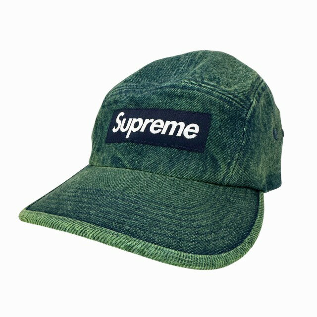 【中古】シュプリーム SUPREME 23SS Denim Camp Cap Overdyed Green ボックス ロゴ オーバーダイ デニム キャンプ キャップ 帽子 緑 グリーン ブランド古着ベクトル 中古☆AA★▲260302 メン...