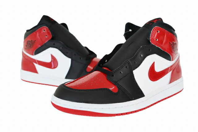 【中古】ナイキ NIKE AIR JORDAN 1 MID SE Black White Varsity Red エア ジョーダン 1 ミッド ブラック ホワイト バーシティレッド HV4091-006 26.5 赤 黒 ブランド古着ベクト...