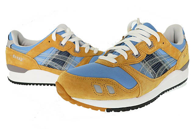 【中古】アシックス asics ×AWAKE NY アウェイク ニューヨーク GEL-LYTE III OG ゲルライト 3 1201A568-400 27 ベージュ ブルー ブランド古着ベクトル 中古▲■260303 メンズブランドアシッ...