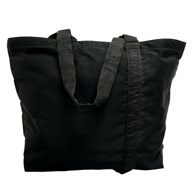 【中古】フラグメントデザイン FRAGMENT DESIGN ×RAMIDUS ラミダス Black Beauty Tote Bag ロゴ ライン ブラック ビューティー トート バッグ 黒 ブランド古着ベクトル 中古▲260306 メンズ...