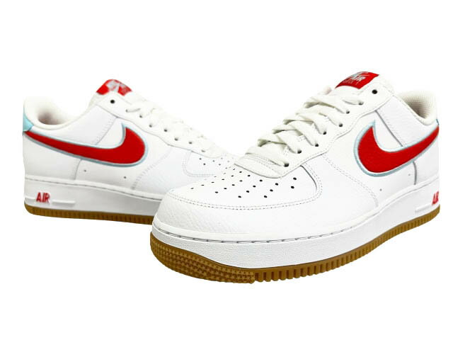【中古】ナイキ NIKE AIR FORCE 1 07 LV8 White Chile Red Glacier Ice エアフォース 1 ホワイト チリレッド グレイシャーアイス DA4660-101 27 白ホワイト ブランド古着ベクトル...