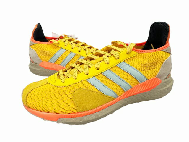 【中古】アディダス adidas ×PHARRELL WILLIAMS ファレル ウィリアムス ×NIGO ニゴー TOKIO SOLAR HU トキオ ソーラー FZ2128 27.5 イエロー オレンジ ブランド古着ベクトル 中古●▲■...