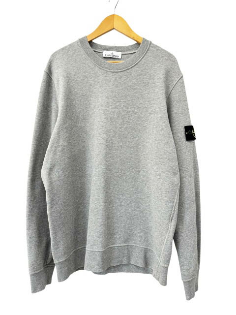 【中古】ストーンアイランド STONE ISLAND ロゴ ワッペン クルーネック スウェット トレーナー 101563051 XL グレー ブランド古着ベクトル 中古260516 メンズブランドストーンアイランド STONE ISLAND...