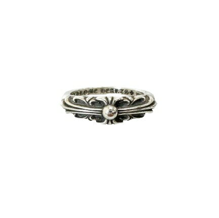 【中古】クロムハーツ CHROME HEARTS BABY CLSC FLRL CRS ベイビー クラシック フローラル クロス リング 指輪 SILVER 925 19号 シルバー ブランド古着ベクトル中古☆AA★▲■260419 メンズ...