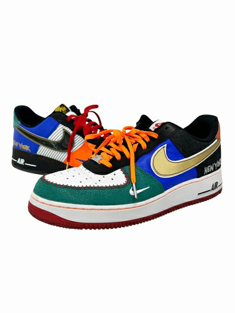 【中古】ナイキ NIKE AIR FORCE 1 07 LV8 What The NYC City of Athletes エアフォース1 ワット ザ NYC シティ オブ アスリート CT3610-100 30 マルチカラー ブランド古着...