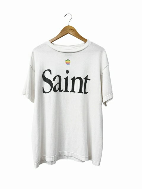 【中古】セントマイケル SAINTMICHAEL 23AW SS TEE HEART SAINT ロゴ プリント Tシャツ 半袖 SM-A23-0000-005 S 白 ホワイト ブランド古着ベクトル中古■260701 メンズブランドセント...