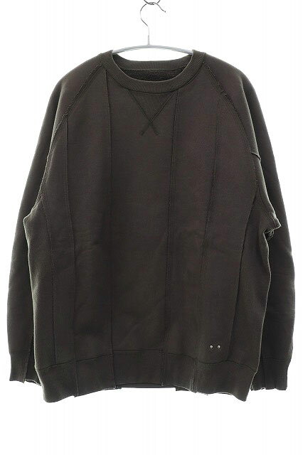 【中古】シュガーヒル SUGARHILL PATCHING SWEAT SHIRT CHARCOAL BLACK SIZE2 22AWSW02 パッチング スウェット シャツ クルーネック トレーナー 【ブランド古着ベクトル】 260319...
