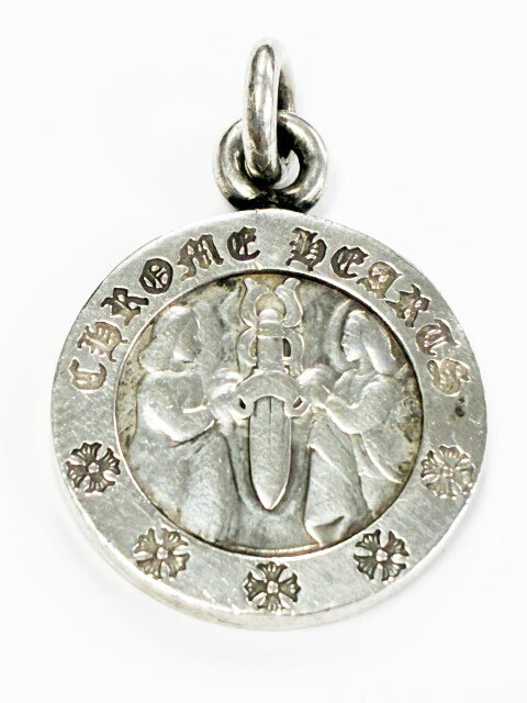 【中古】クロムハーツ CHROME HEARTS ANGL MDL エンジェル メダル チャーム シルバー ペンダント ネックレストップ 【ブランド古着ベクトル】☆AA★ ▲ 260410 メンズ レディース 【ベクトル 古着】 26041...