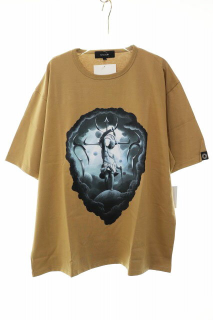 【中古】アーケニー ARTCHENY × EXAMPLE BEIGE サイズ4 ACNCLB23001-2 ベージュ プリント Tシャツ 半袖 【ブランド古着ベクトル】260330 メンズ 【ベクトル 古着】 260330表記サイズサイズ ...