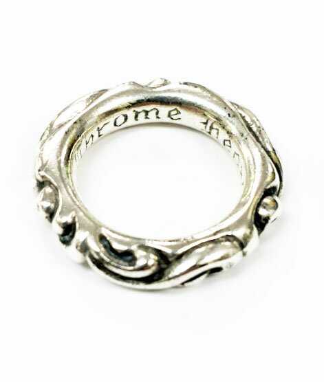 【中古】クロムハーツ CHROME HEARTS SCRL BAND 9号 スクロール バンド リング シルバー 指輪 【ブランド古着ベクトル】☆AA★ ▲ 260502 メンズ レディース 【ベクトル 古着】 260502ブランドクロムハ...