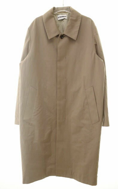 【中古】アタッチメント ATTACHMENT SOUTIEN COLLAR COAT BEIGE サイズ2 AC31-047 ステン カラー コート ベージュ 【ブランド古着ベクトル】●260427 メンズ 【ベクトル 古着】 260427...