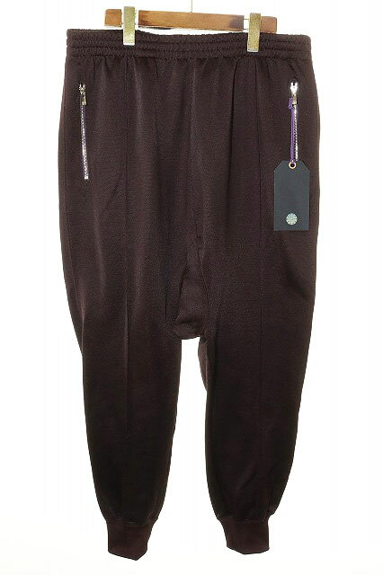 【中古】ニードルス ニードルズ Needles SAROUEL TRACK PANT BRIGHT JERSEY L RW328 サルエル トラックパンツ ブライト ジャージー パープル 【ブランド古着ベクトル】●■260528 メンズ 【...