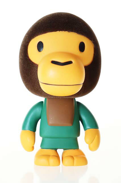 【中古】アベイシングエイプ A BATHING APE CHIMPMAN BABYMILO チンプマン ベイビーマイロ ソフビ フィギュア ブラウン グリーン 【ブランド古着ベクトル】▲260712 メンズ 【ベクトル 古着】 260712...